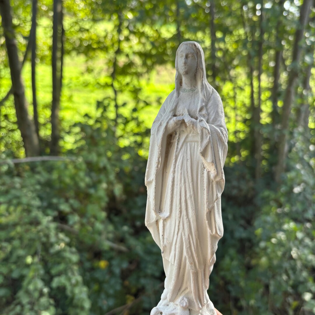 Rare Antique Niche Statue of the Immaculate Conception Made in France ...