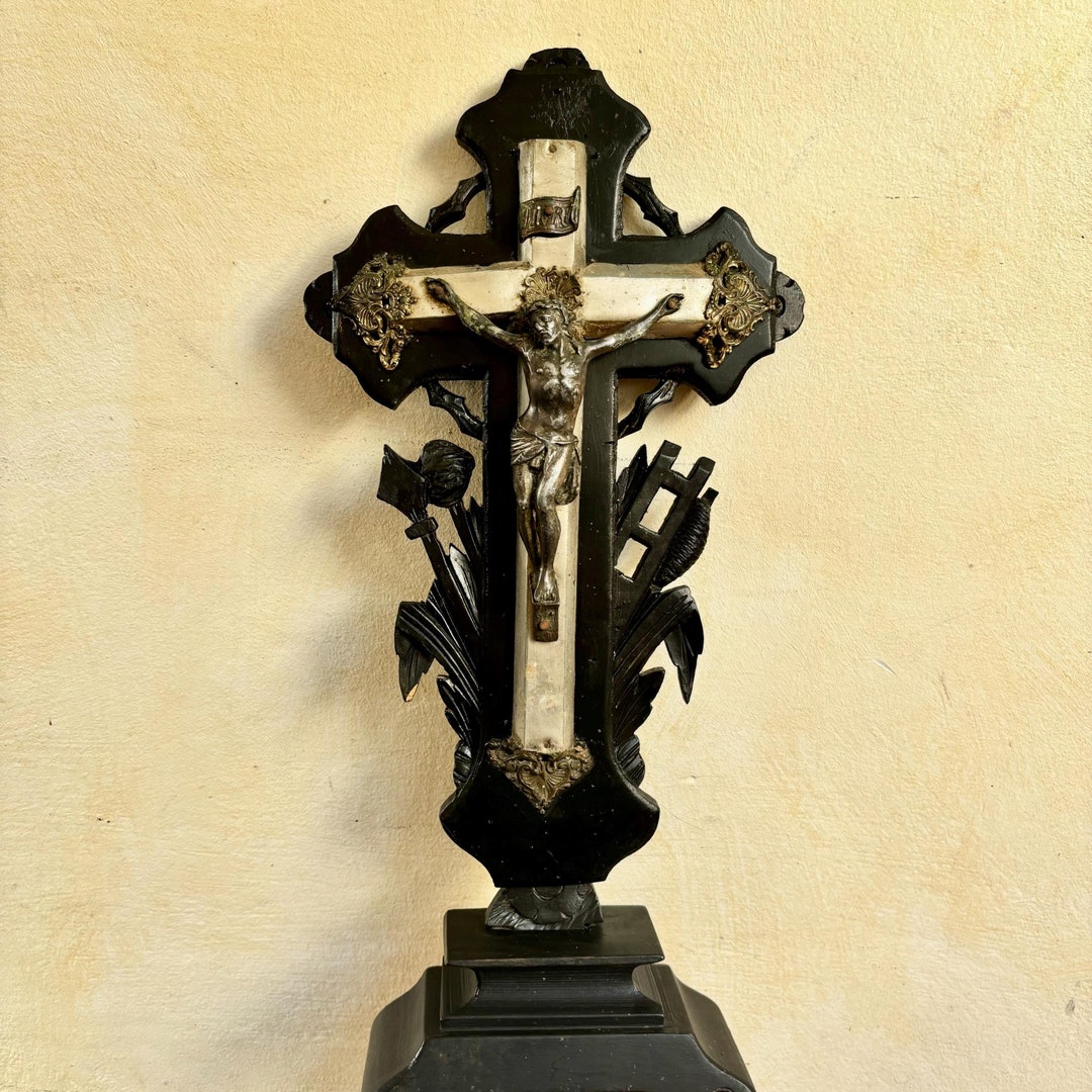Very Rare Antique Instruments of Passion Crucifix Handmade in France in ...