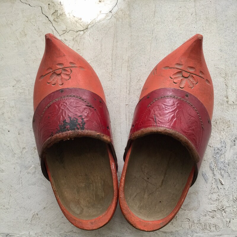 Red Clogs - Etsy