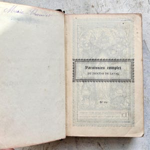 Antique Catholic Roman Parishioner in French and Latin paroissien ...