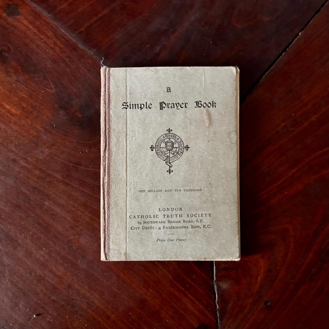 Antique 1906 Edition of "a Simple Prayer Book", 69 Page English ...