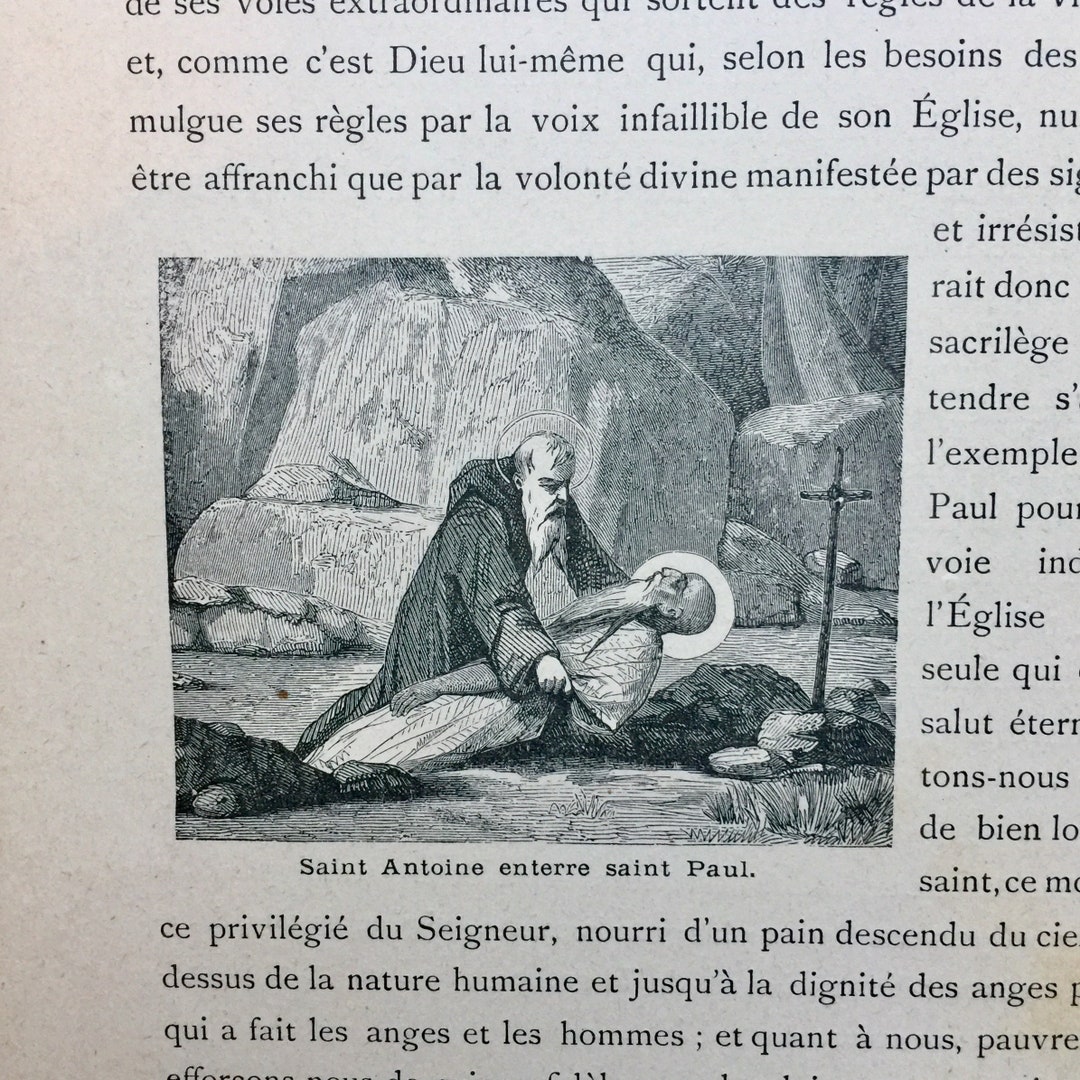 Very Rare Antique Religious Book in French "les Païens Et Les Chrétiens ...