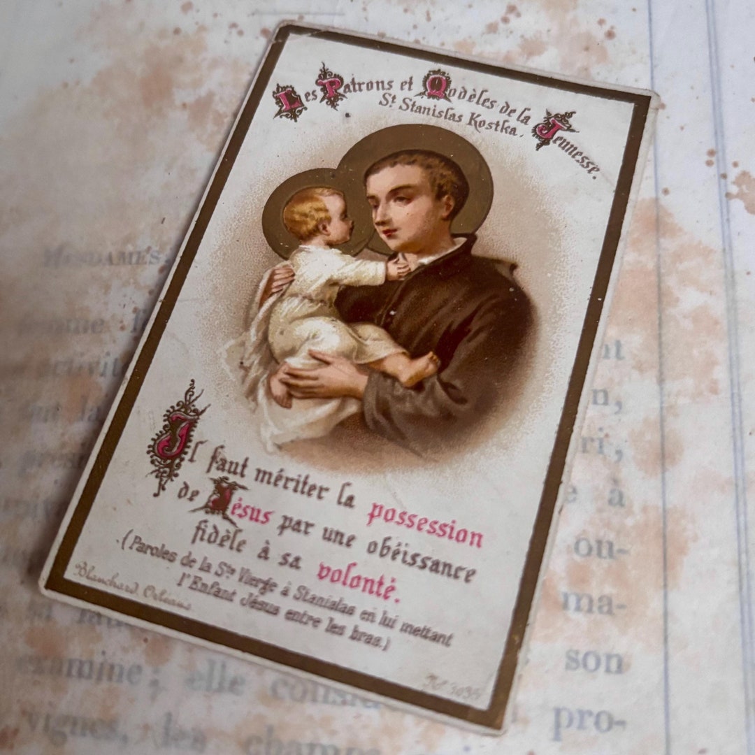 Rare Image From France, Portrait of Saint Stanislas Kostka (st ...