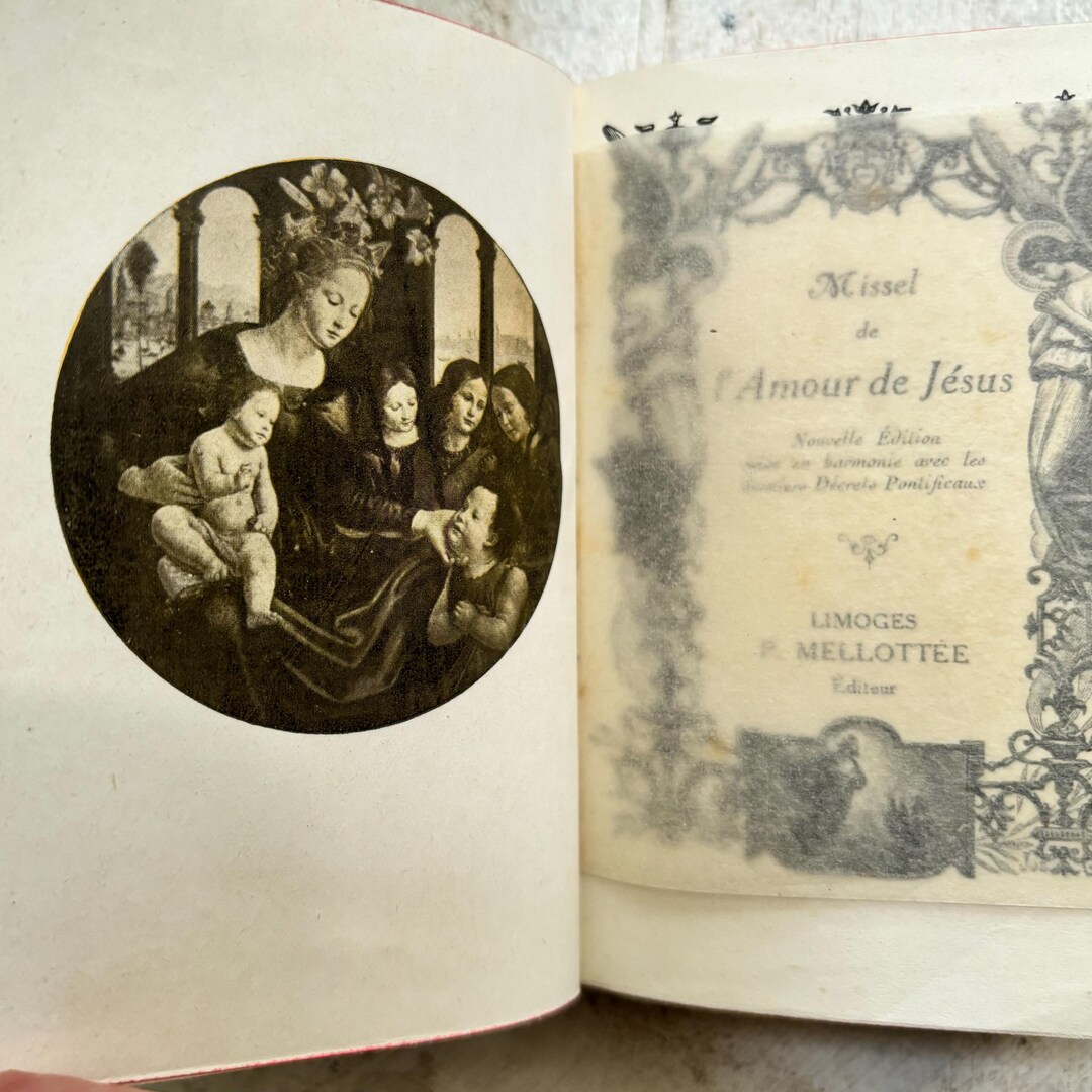 Antique Catholic Missal in French and Latin "missel De L'amour De Jésus ...