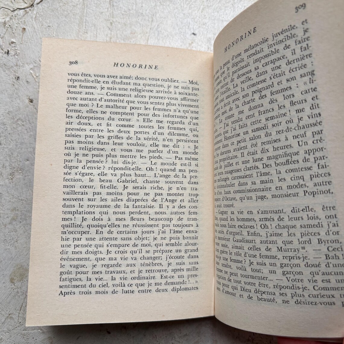 Vintage Book in French, "honorine" Classic Novel by Honoré De Balzac ...