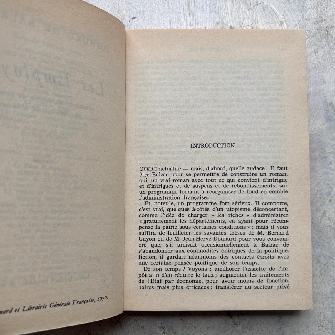 Vintage Book in French, "les Employés" Classic Novel by Honoré De ...
