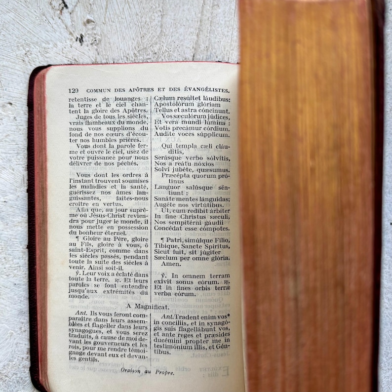 Antique Catholic Parishioner in French and Latin "nouveau Paroissien ...