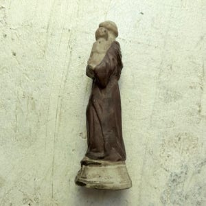 Rare Antique Porcelain Biscuit Statue of Saint Anthony of Padua Made in ...