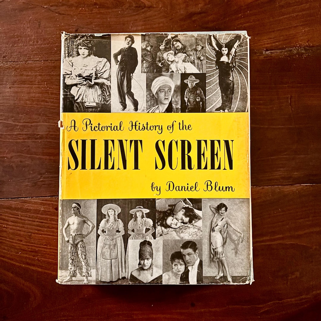 Vintage 1953 Book in English "a Pictorial History of the SILENT Screen ...