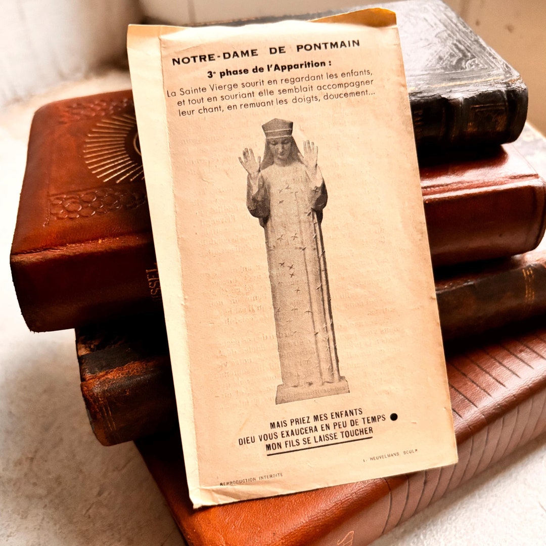 Rare Antique Pious Image From France, 1936 Prayer to Our Lady of ...