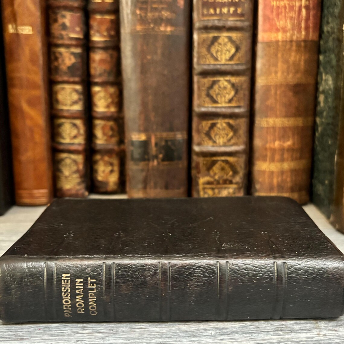 Antique Catholic Roman Parishioner in French and Latin, Lithurgical ...