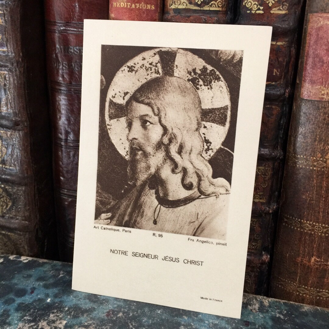 Rare Antique Pious Image From France "notre SEIGNEUR JEUS Christ" by ...