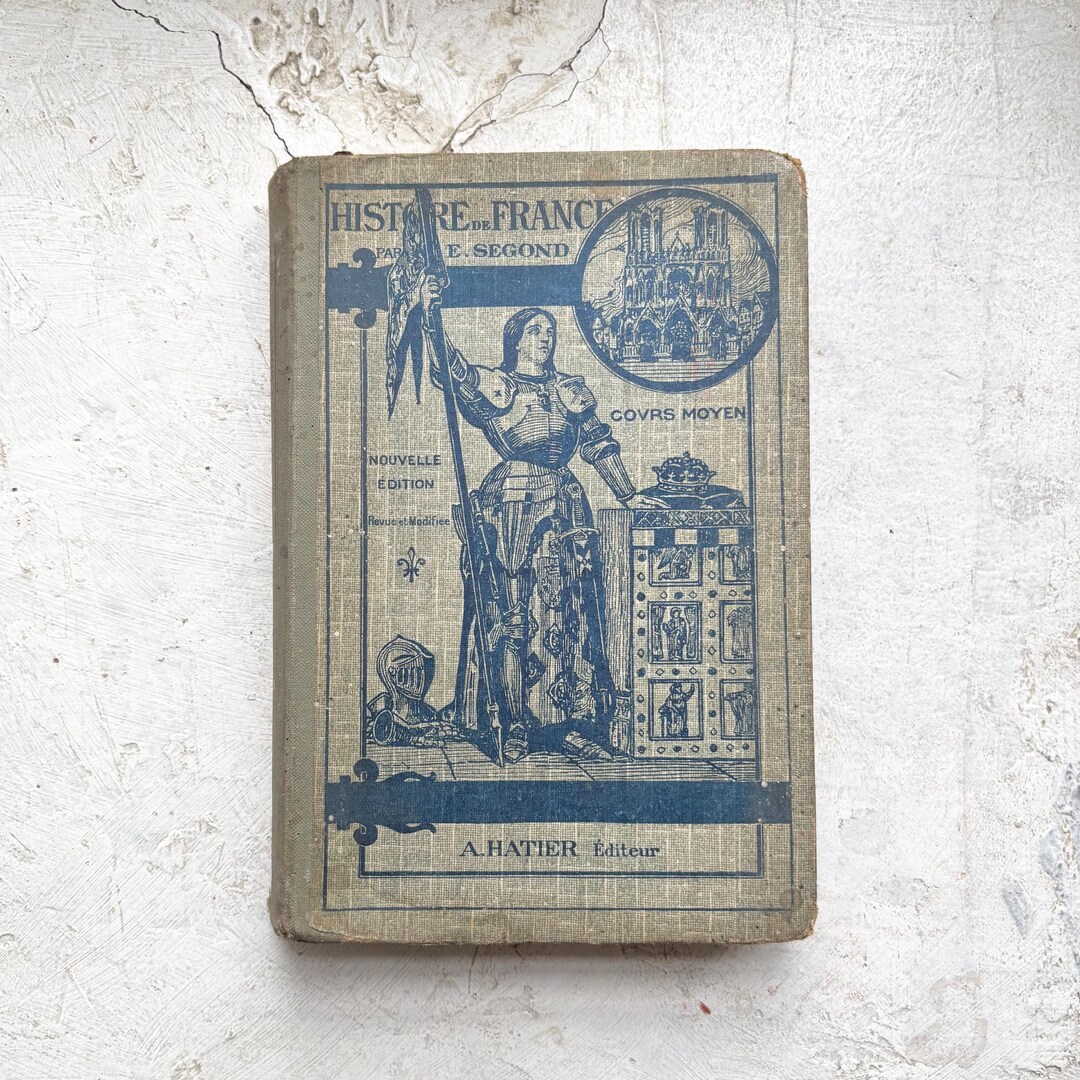 Antique 1931 School Book in French "histoire De France, Cours Moyen ...
