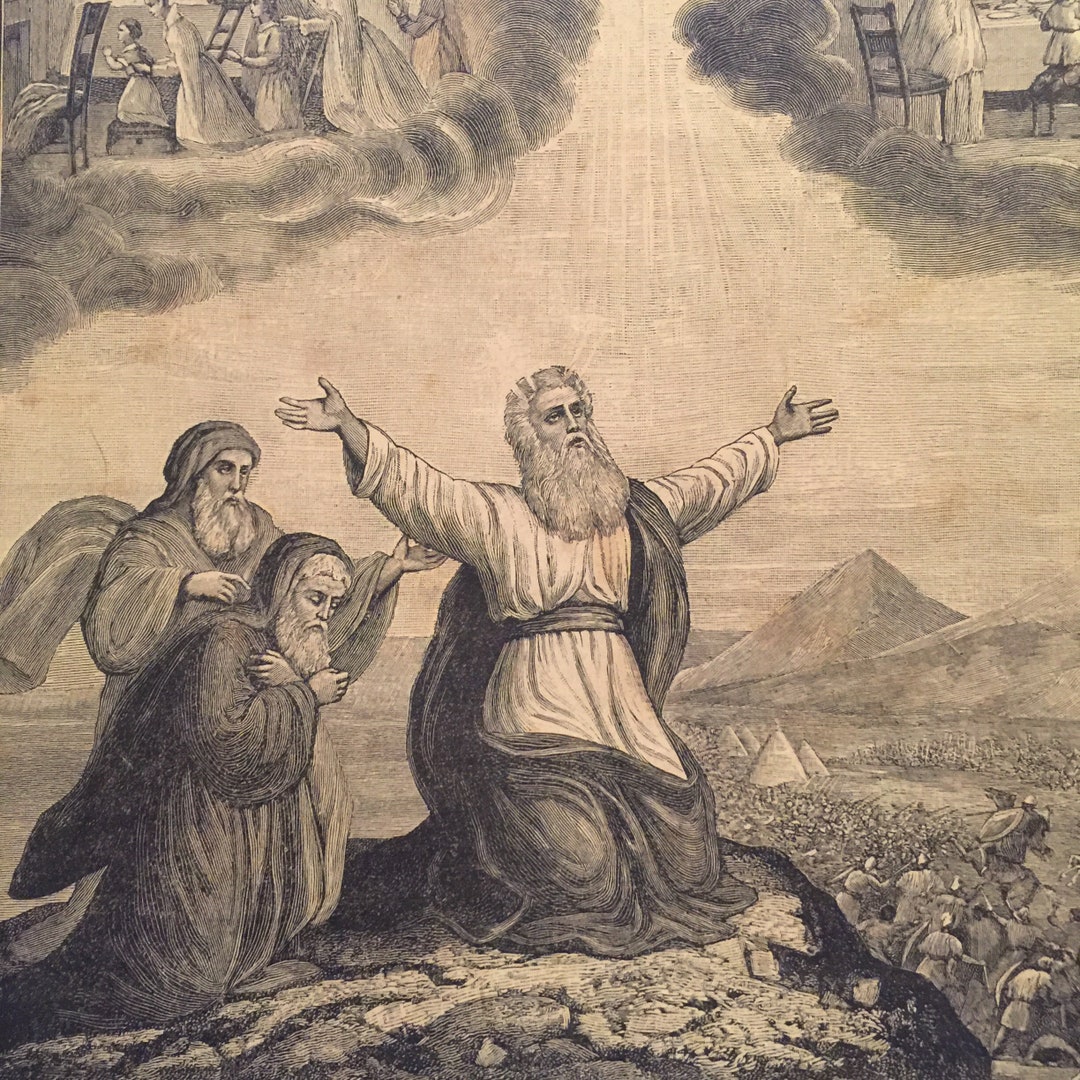 Large Antique Catechism Print From France, the Power of Prayer Catholic ...