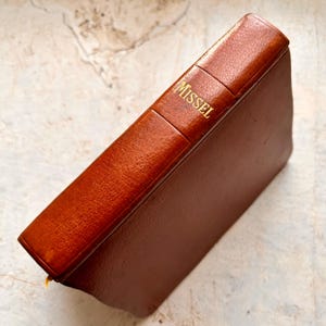 Antique Missal in French and Latin, Luxury Book With a Leather Cover ...