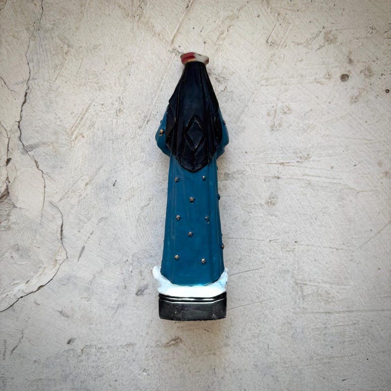 Vintage Religious Statue of Our Lady of Hope From France, Polychrome ...