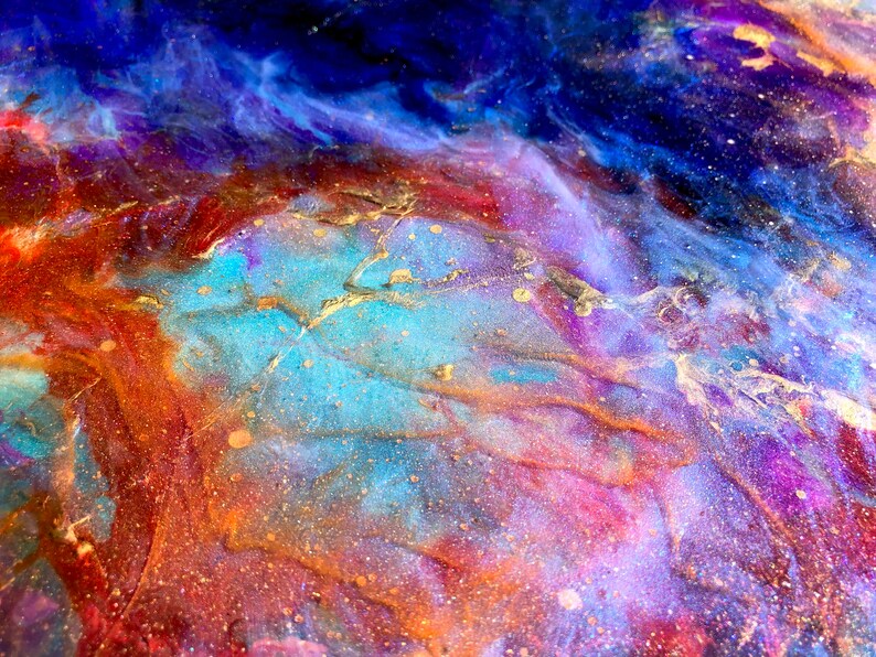 AZAE THETA NEBULA Resin Painting by Tiffani Buteau With - Etsy