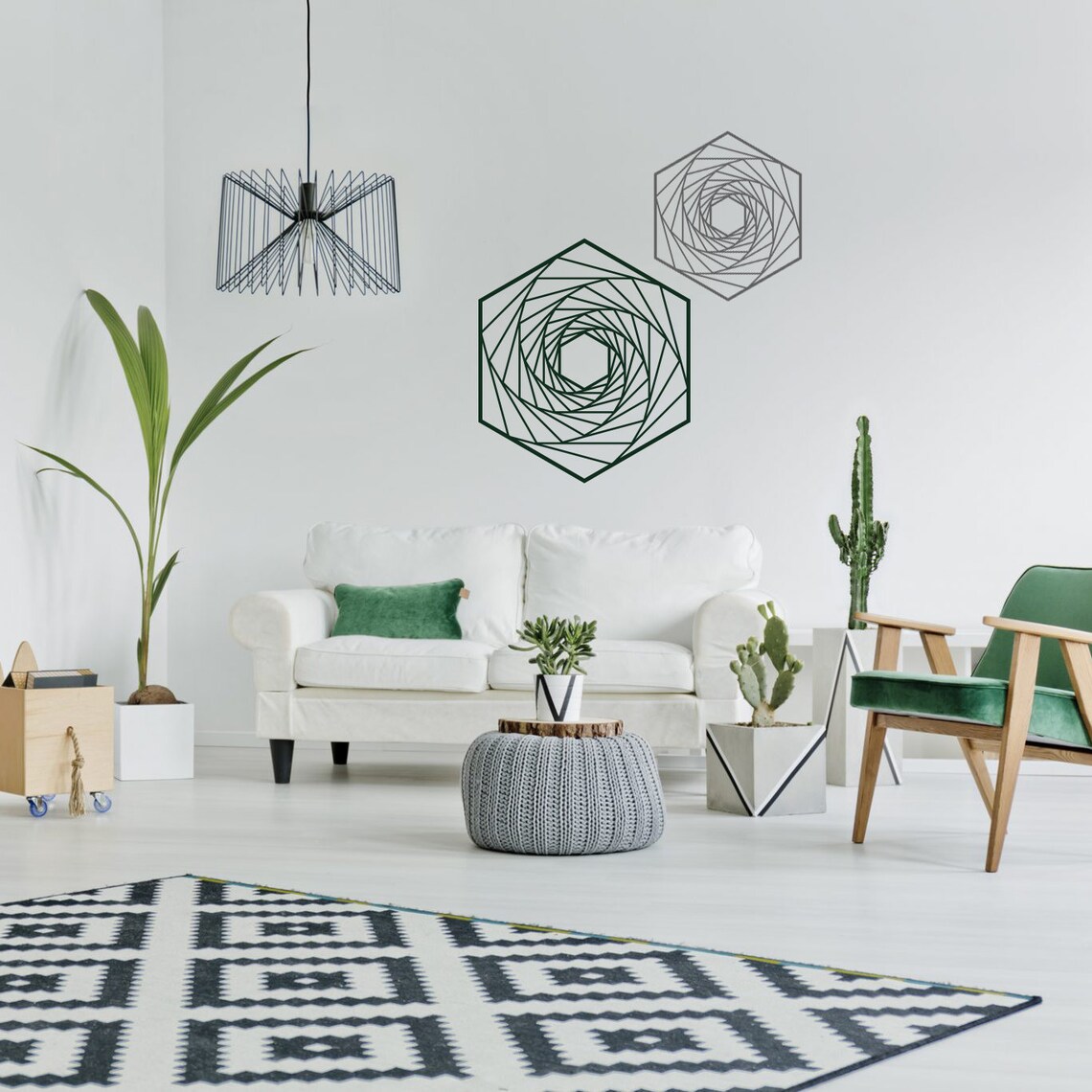 SACRED GEOMETRY Hexagon Spiral Mathematic Alchemy Geometric - Etsy