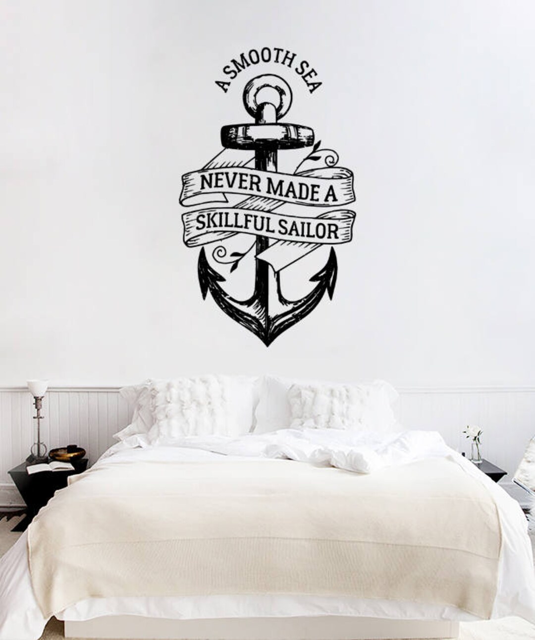 Nautical ANCHOR Quote Vinyl Wall Art Decal Sticker Sea Sailor - Etsy