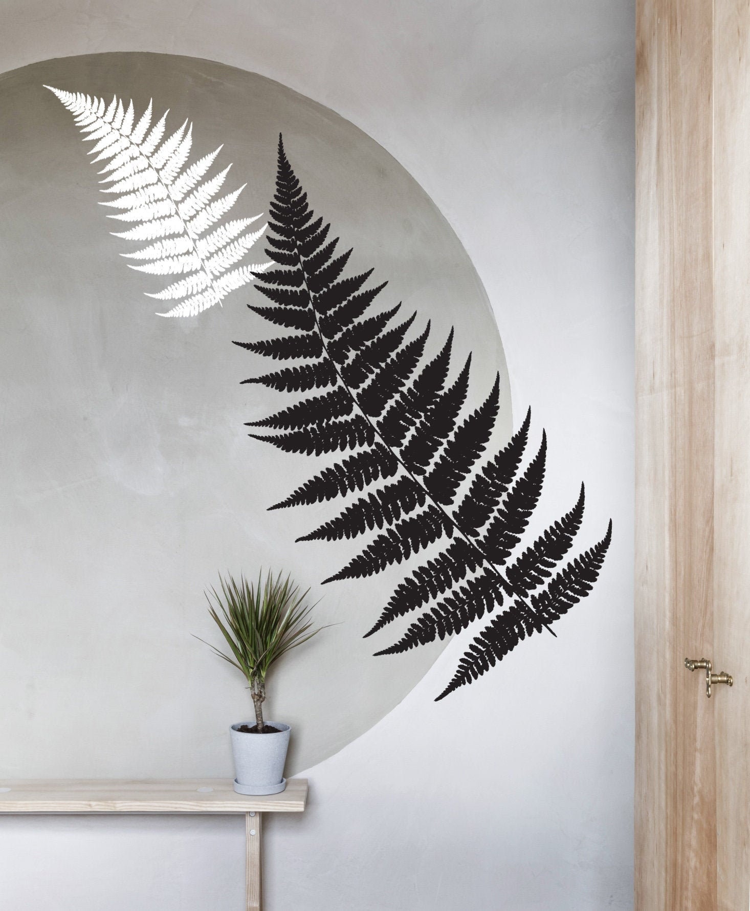 Modern Minimalistic Fern Leaf Nature Vinyl Wall Decal Sticker - Etsy