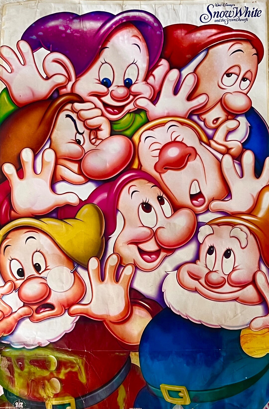 Vintage Walt Disney Snow White and the Seven Dwarfs Poster #2320, OSP ...