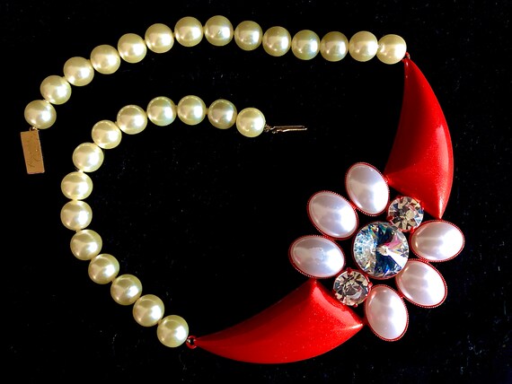 Vintage Signed Alexandra Coster Made in Italy BOLD Fa… - Gem