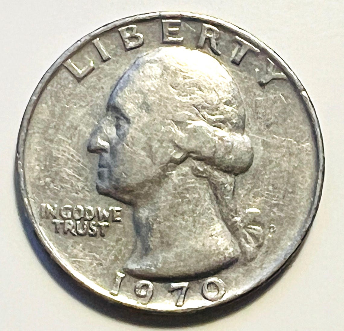 1970 D Mint Mark Washington Quarter Coin US, Collectible United States ...