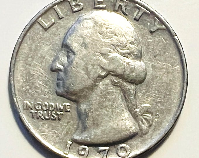 1970 D Mint Mark Washington Quarter Coin US, Collectible United States ...