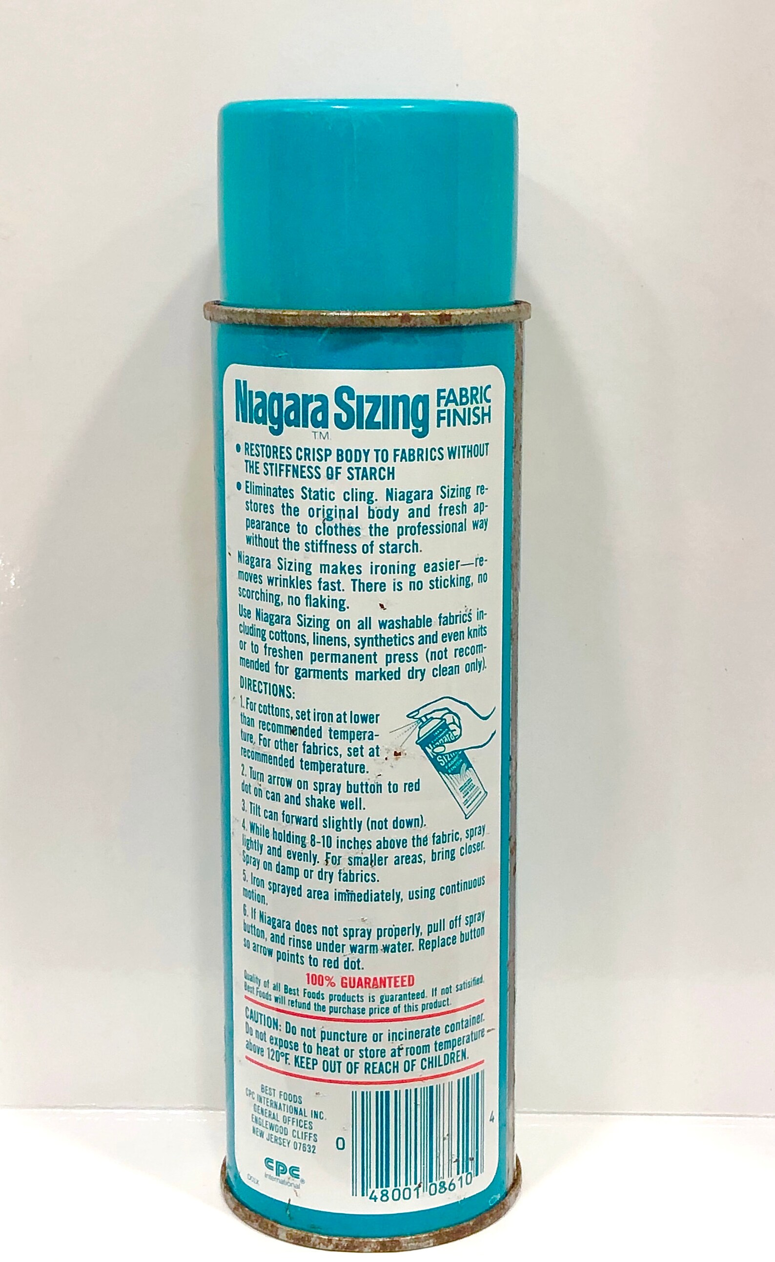 Vintage 1980s Niagara Sizing Fabric Finish 20 Oz. Can Vintage | Etsy