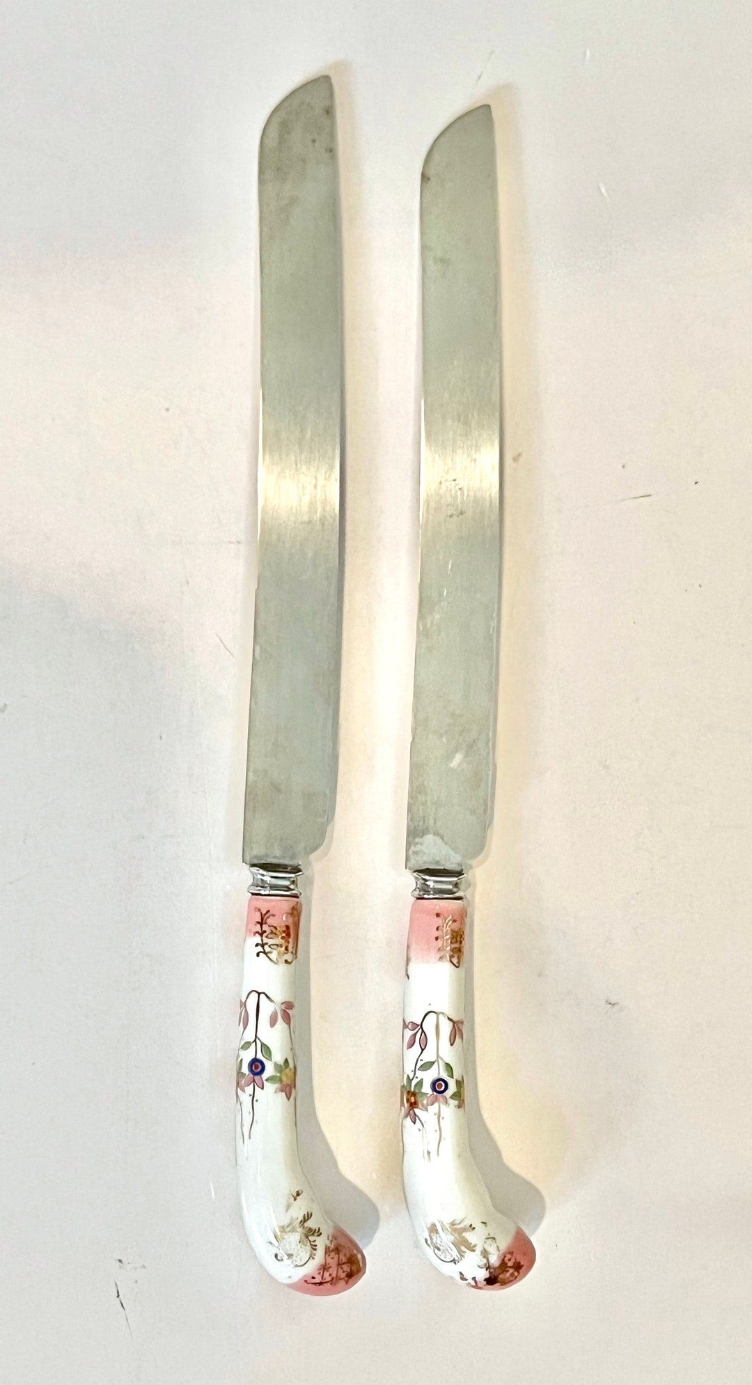 Vintage Pair (2) Matching Sheffield England Porcelain Rose Pattern ...