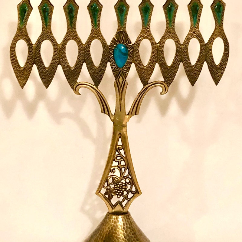 Brass Menorah - Etsy