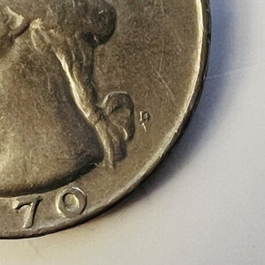 1970 D Mint Mark Washington Quarter Coin US, Collectible United States ...