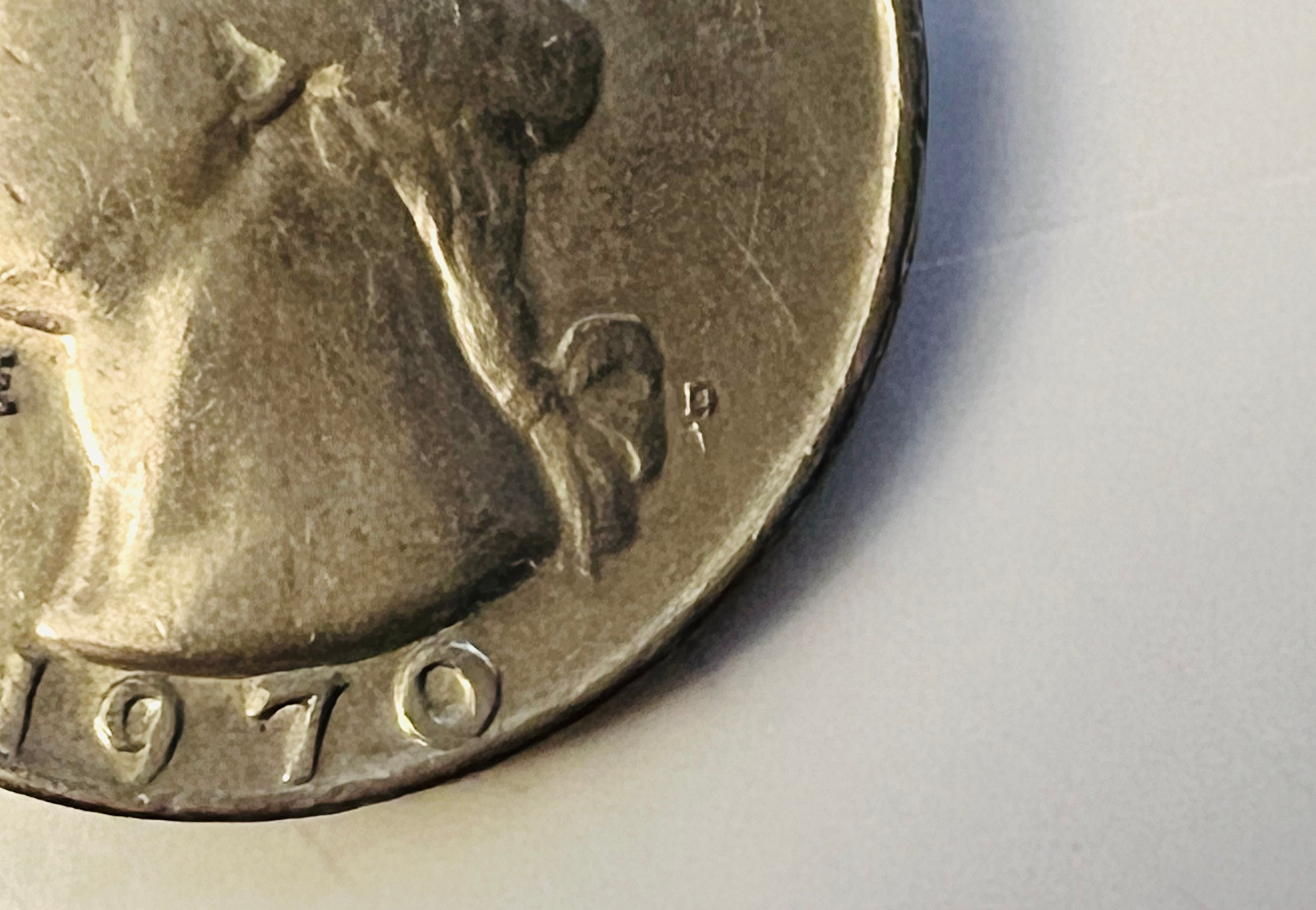 1970 D Mint Mark Washington Quarter Coin US, Collectible United States ...