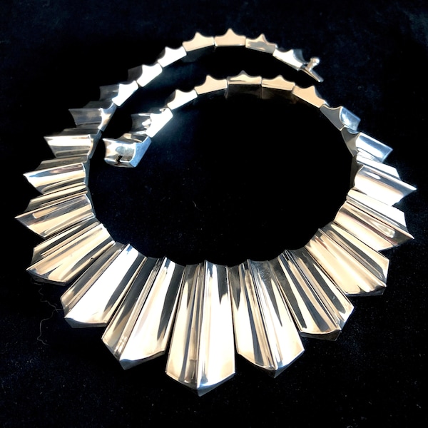 Zig Zag Necklace - Etsy