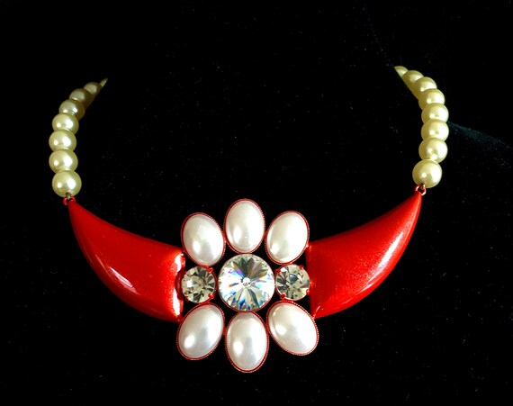 Vintage Signed Alexandra Coster Made in Italy BOLD Fa… - Gem