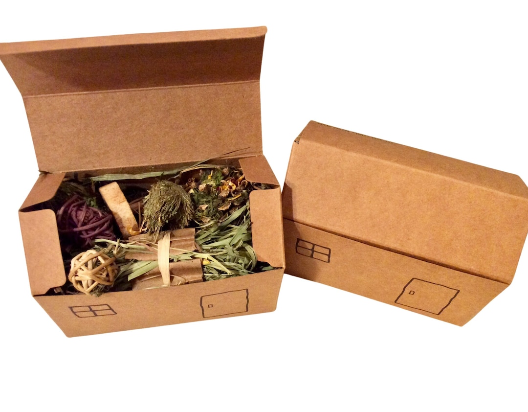 Happy Home Foraging Toy Box **contents Vary Rabbits Guinea Pigs ...