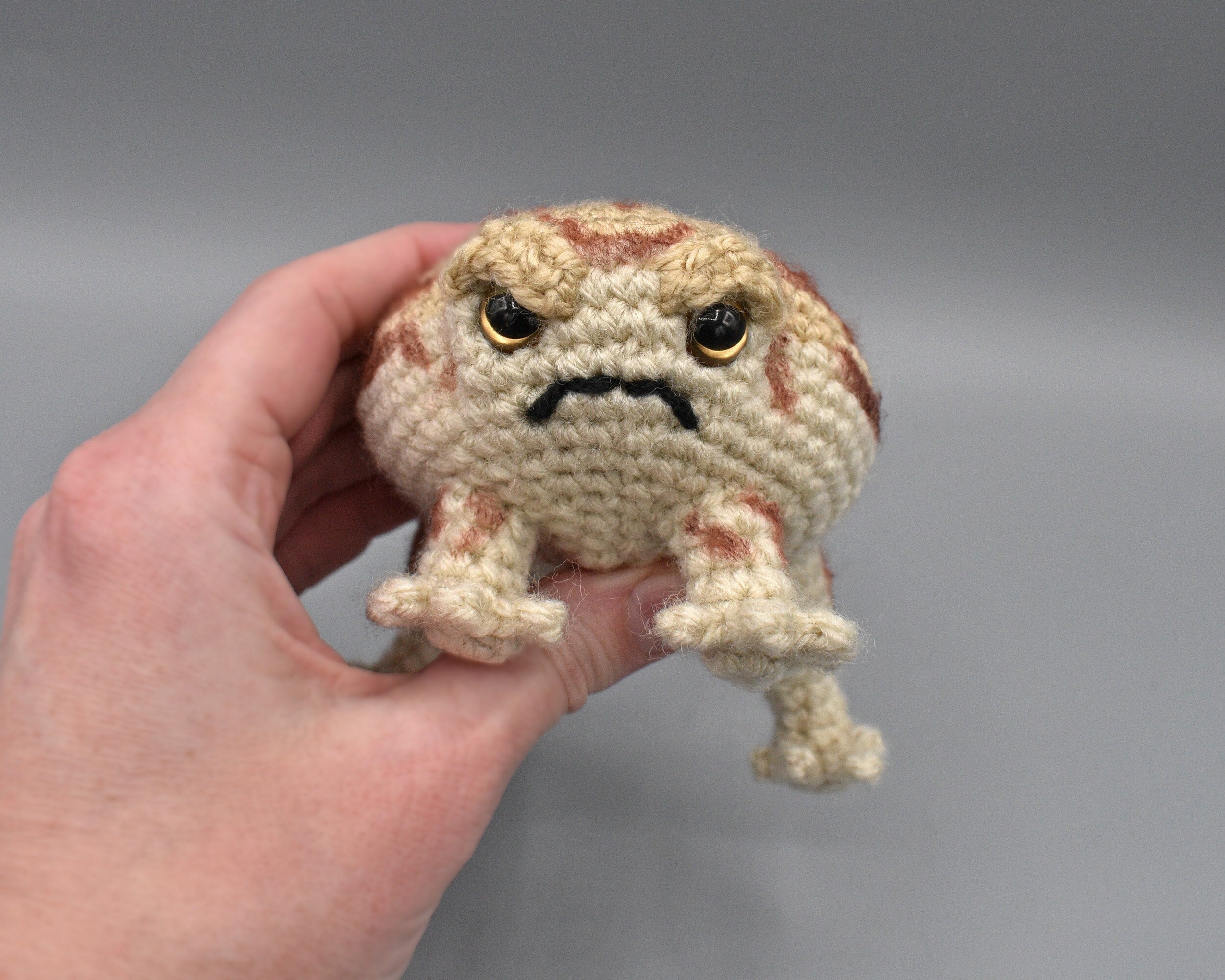 Painted Angry Rain Frog (Made-to-Order) — Kendra's Crafty Crafts