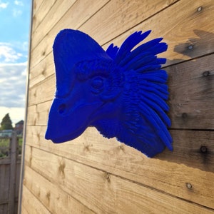 Anzu Head - Dinosaur Wall Art - 3D Printed - Home Decor - Wall Mount ...