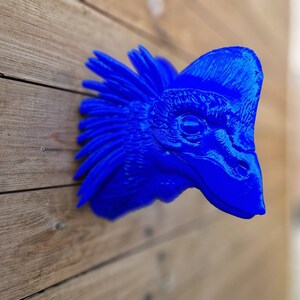 Anzu Head - Dinosaur Wall Art - 3D Printed - Home Decor - Wall Mount ...