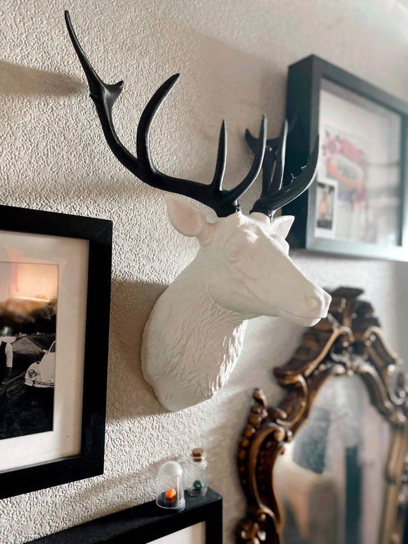 Stag Wall Art Animal Wall Mount 3D Printed Multiple - Etsy