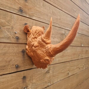 Woolly Rhinoceros Wall Art - Prehistoric Animal - Wall Mount- 3D ...