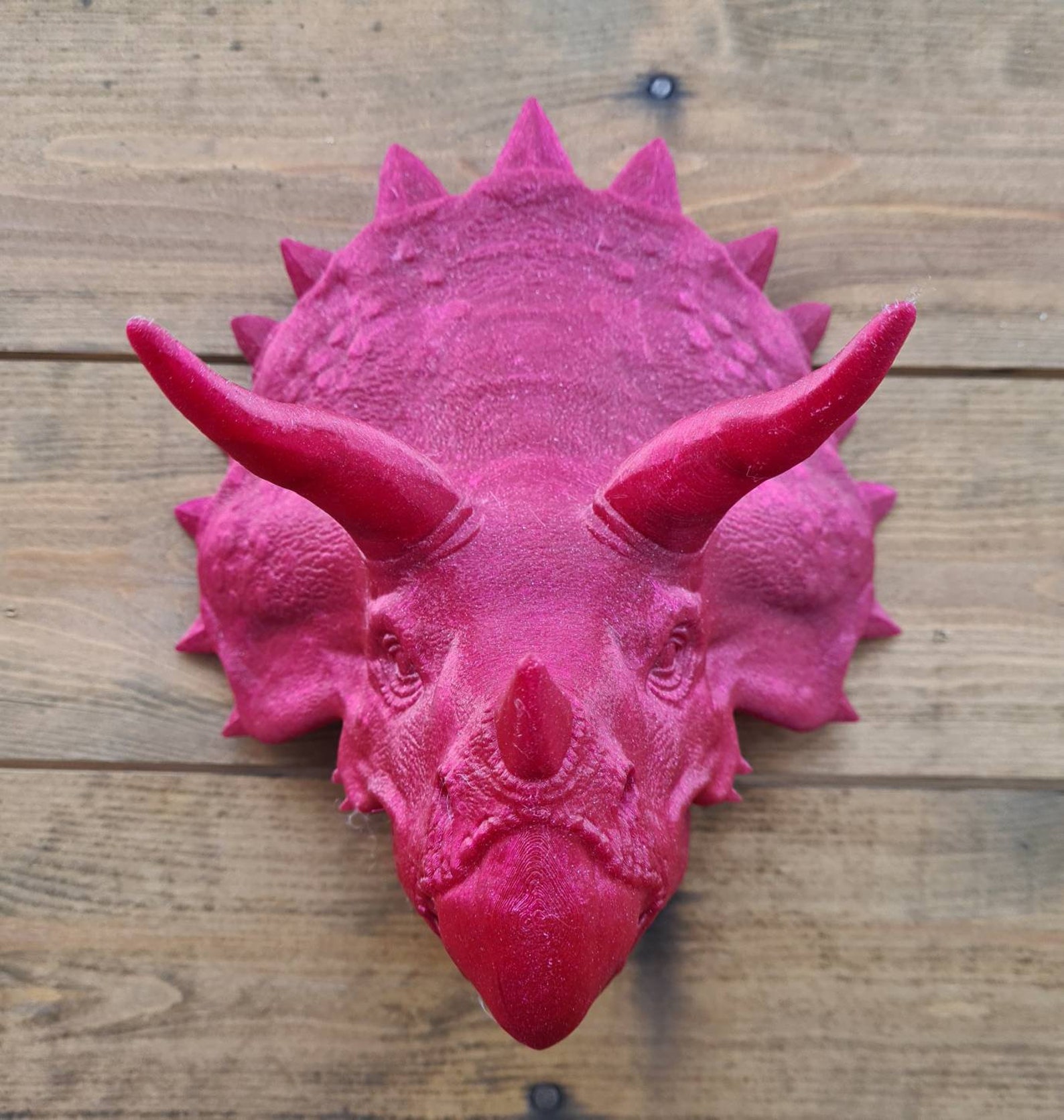 Triceratops Wall Art Dinosaur Wall Mount 3D Printed - Etsy