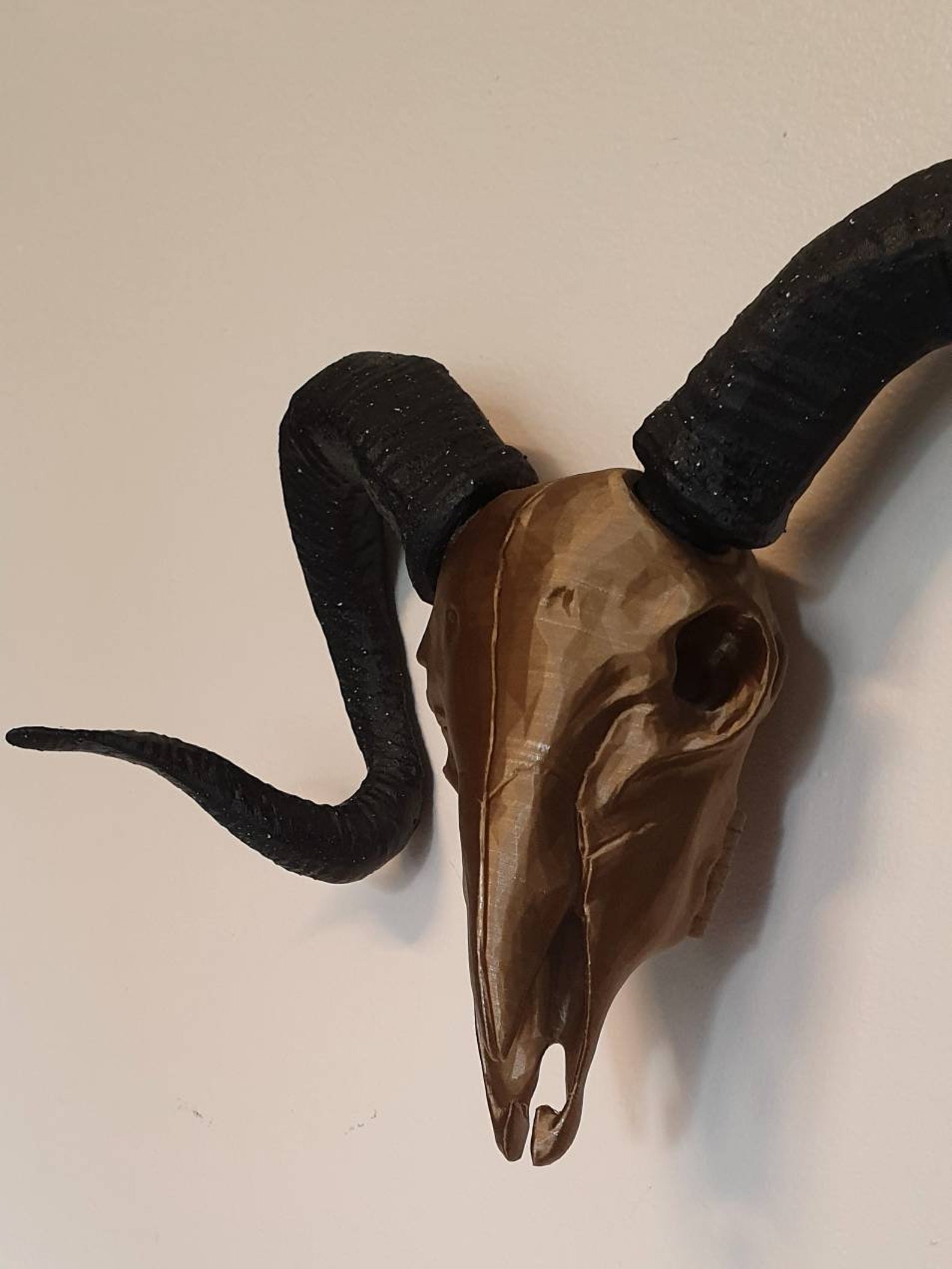 Ram Skull Wall Art 3D Printed Home Decor Wall Mount | Etsy