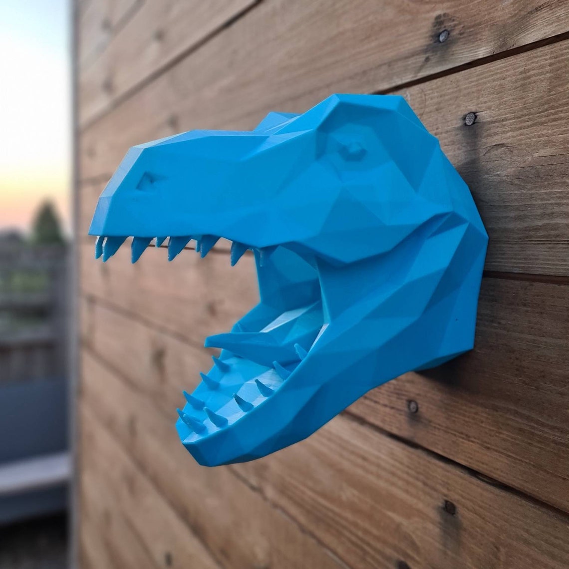 Tyrannosaurus Rex Geometric Art T-rex Dinosaur Wall - Etsy