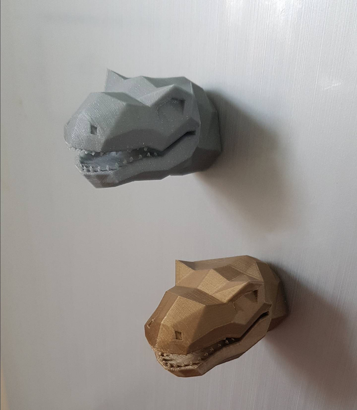T-rex Magnets Pack of Two Dinosaur Geometric Dinosaur - Etsy