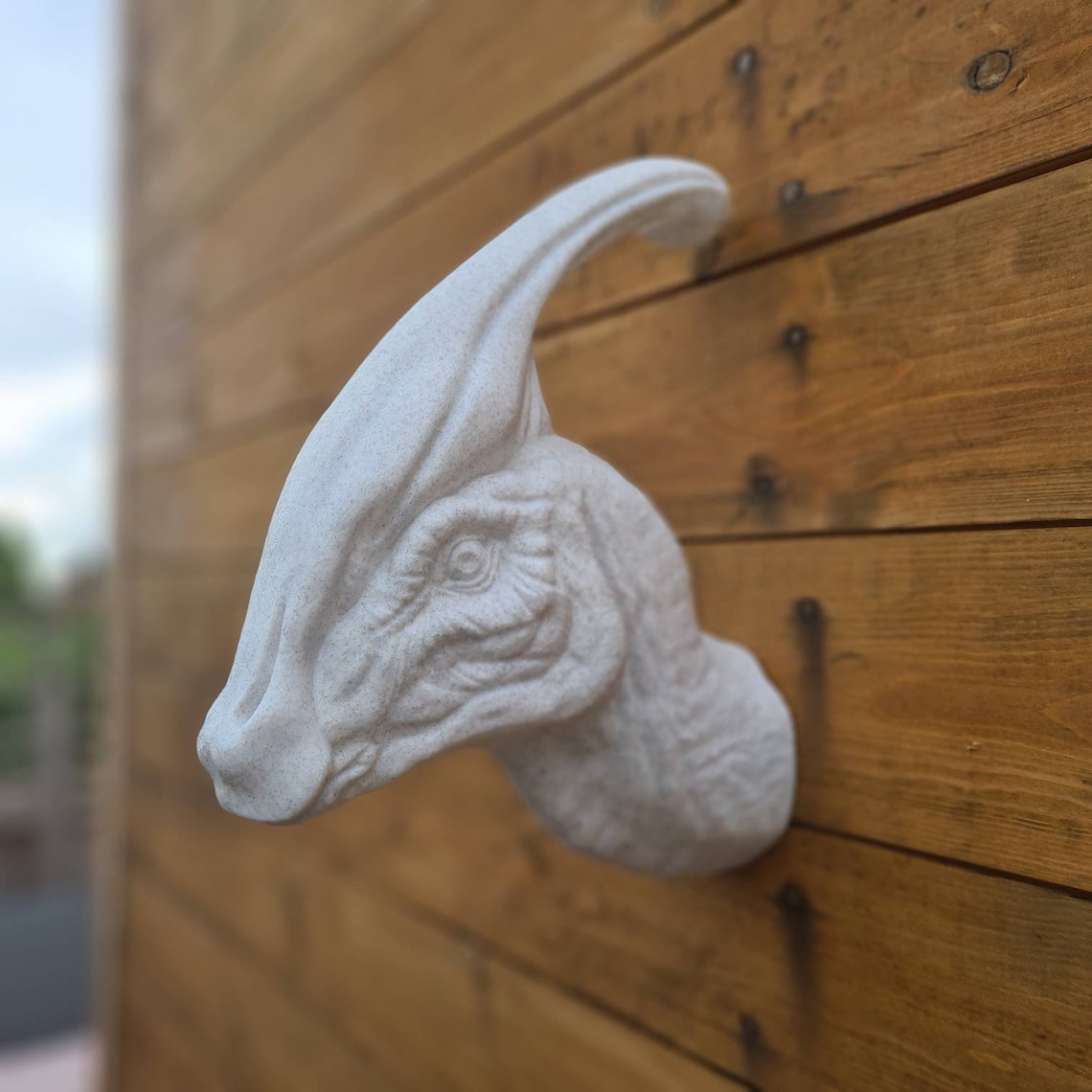Parasaurolophus Head Wall Art Full Crest Version Dinosaur | Etsy