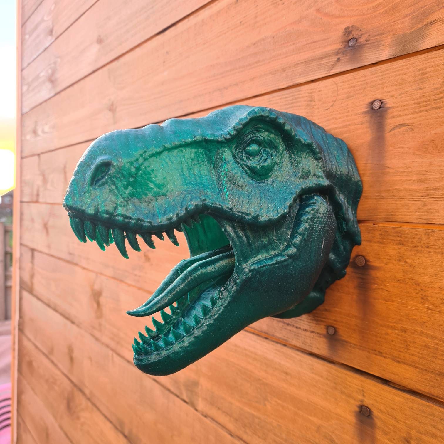 Tyrannosaurus Rex Art T-rex Dinosaur Wall Mount 3D - Etsy UK