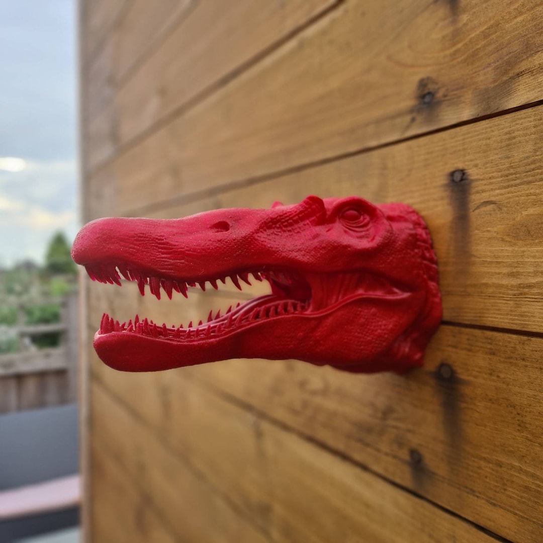 Spinosaurus Head Wall Art - Dinosaur - Wall Mount- 3D Printed ...