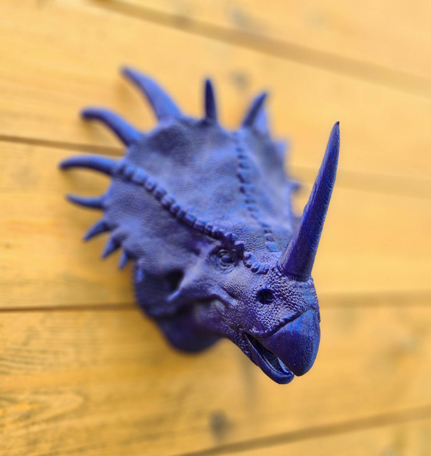 Styracosaurus Wall Art - Dinosaur - Wall Mount- 3D Printed - Multiple ...