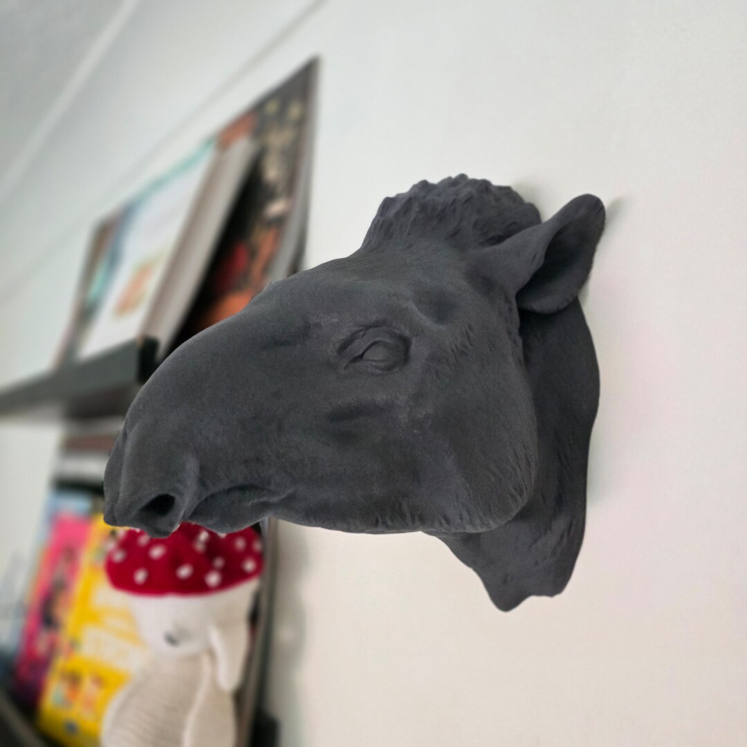 Tapir Wall Art - Animal Art - 3D Printed - Home Decor - Wall Mount ...